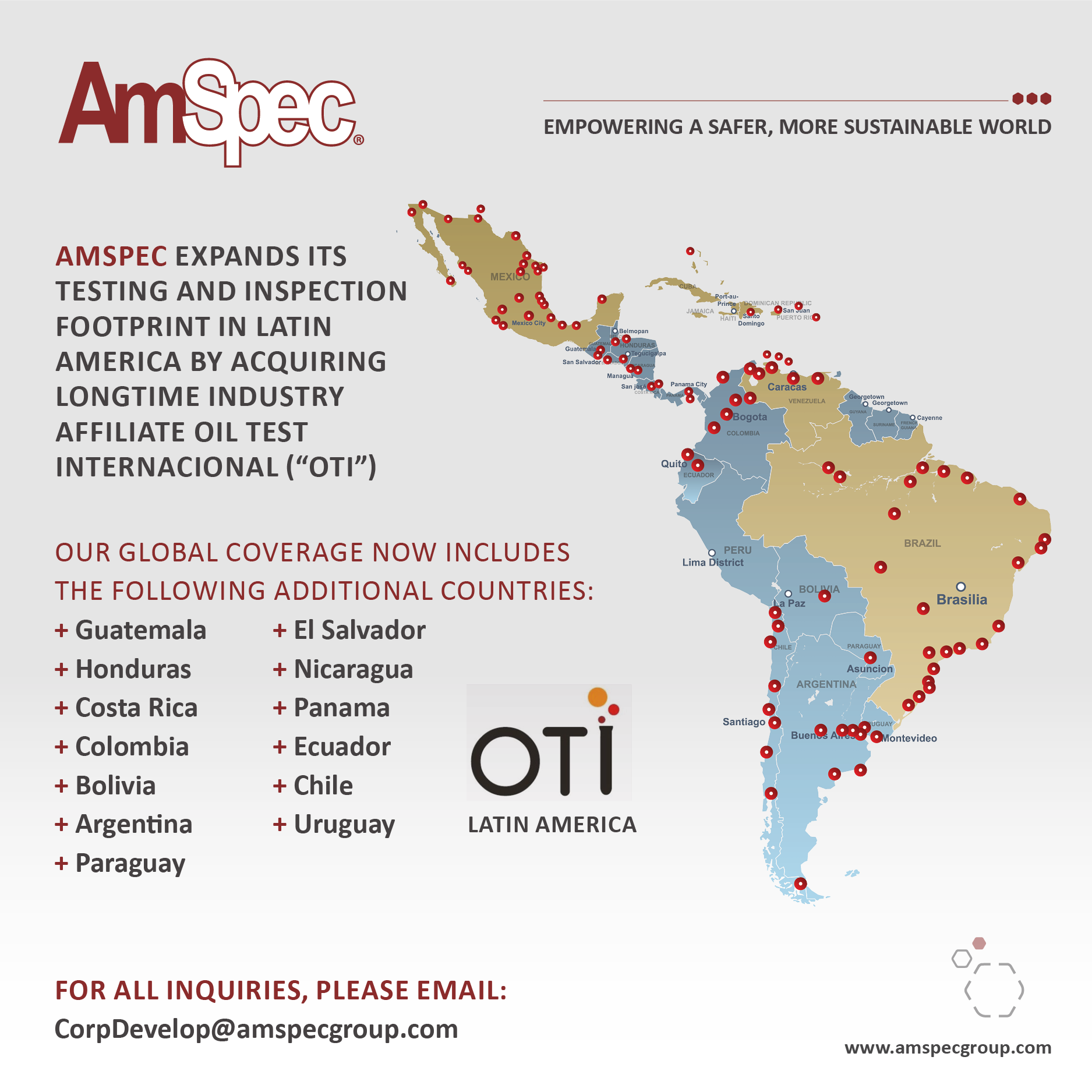 AmSpec Acquires Oil Test Internacional | AmSpec