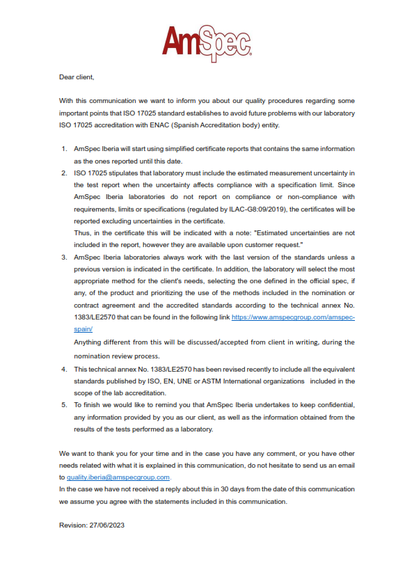 AmSpec Spain - AmSpec